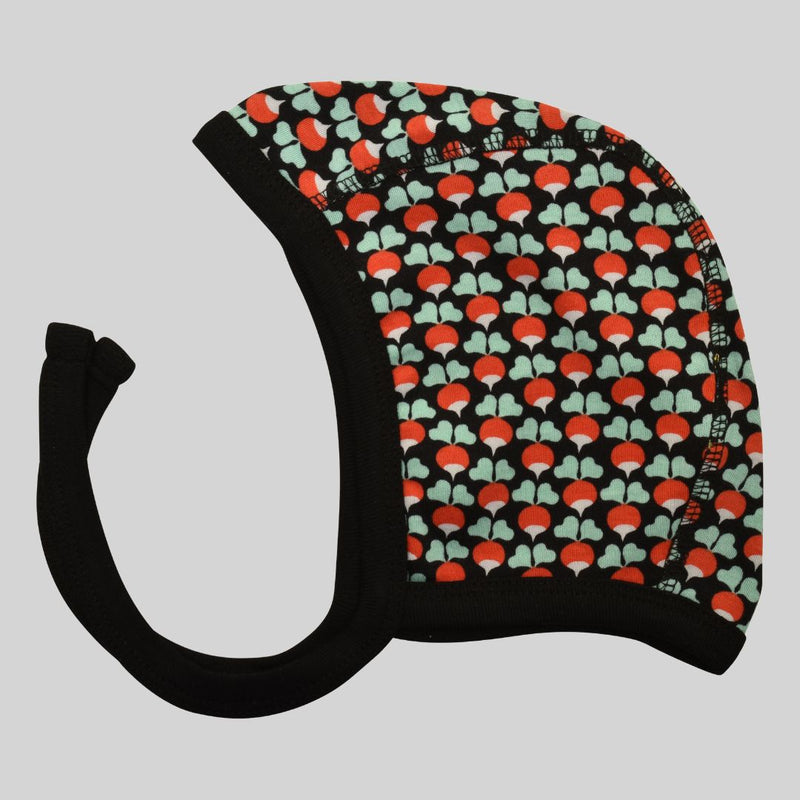DUNS Mini Radish: Black - Classic Baby Cap/Bonnet – ScandiBugs