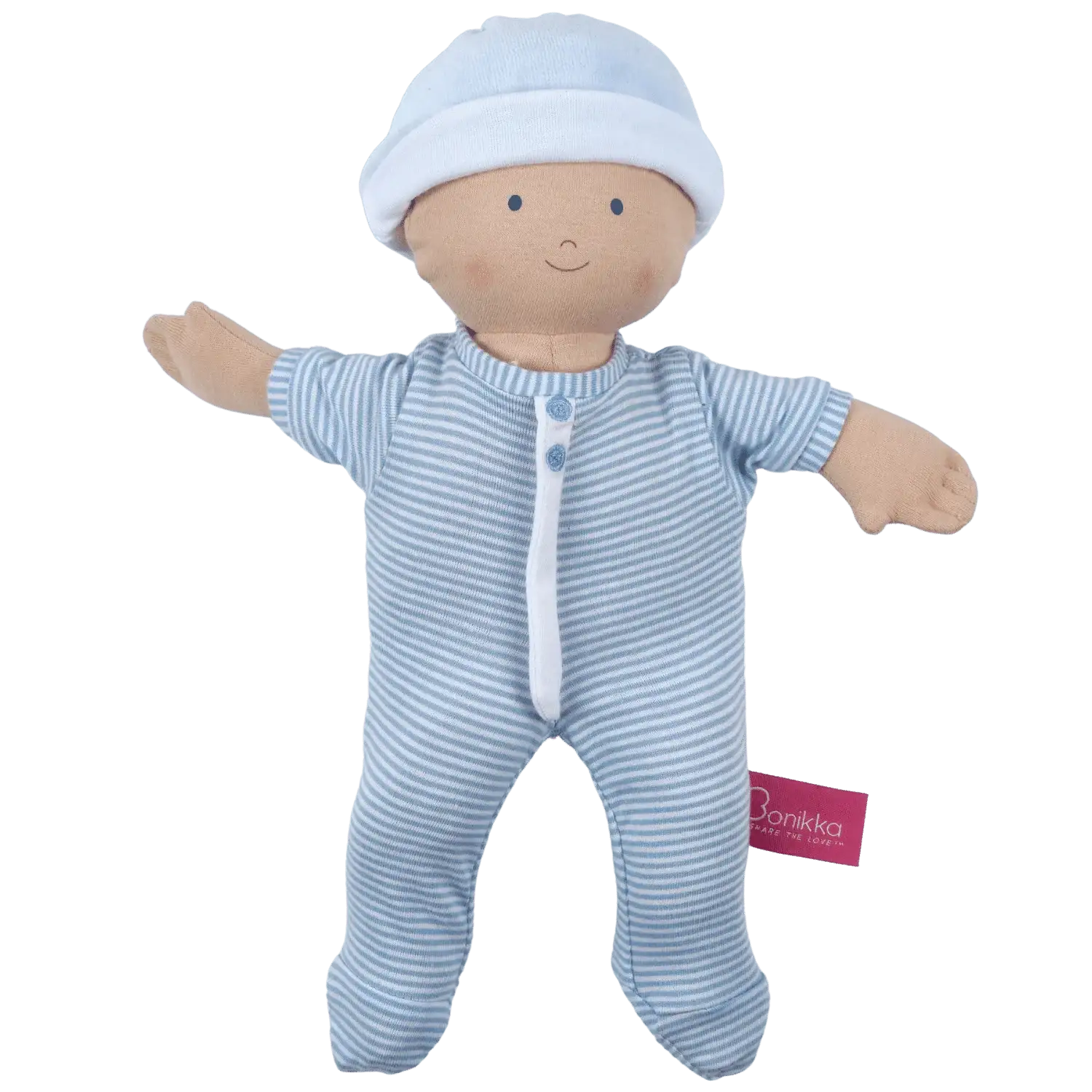 Bonikka Blue Baby Boy Soft Doll – ScandiBugs