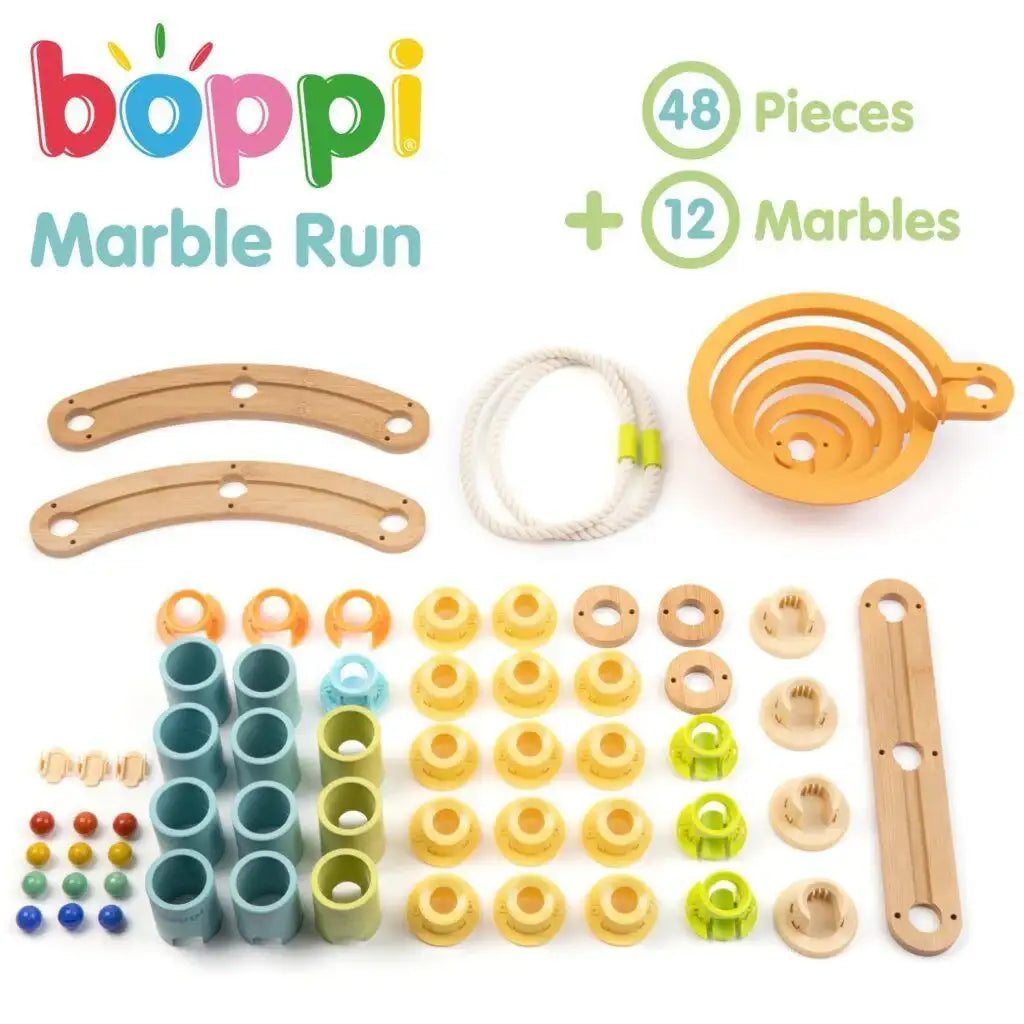 Boppi Wooden Bamboo Marble Run - Starter Pack – ScandiBugs
